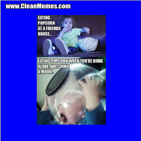 Eating Popcorn – Clean Memes