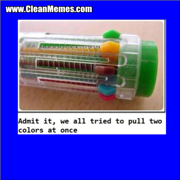 Two Colors At Once – Clean Memes