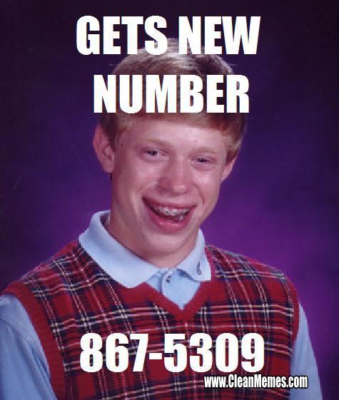 Get’s New Number – Clean Memes