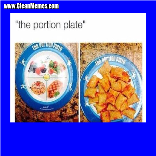Portion Plate – Clean Memes