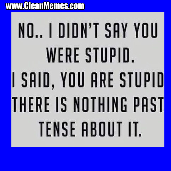 Past Tense – Clean Memes