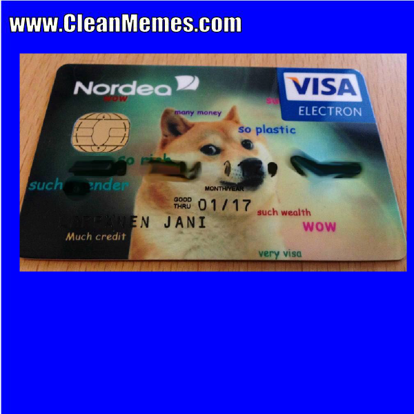 Doge Debit Card Meme