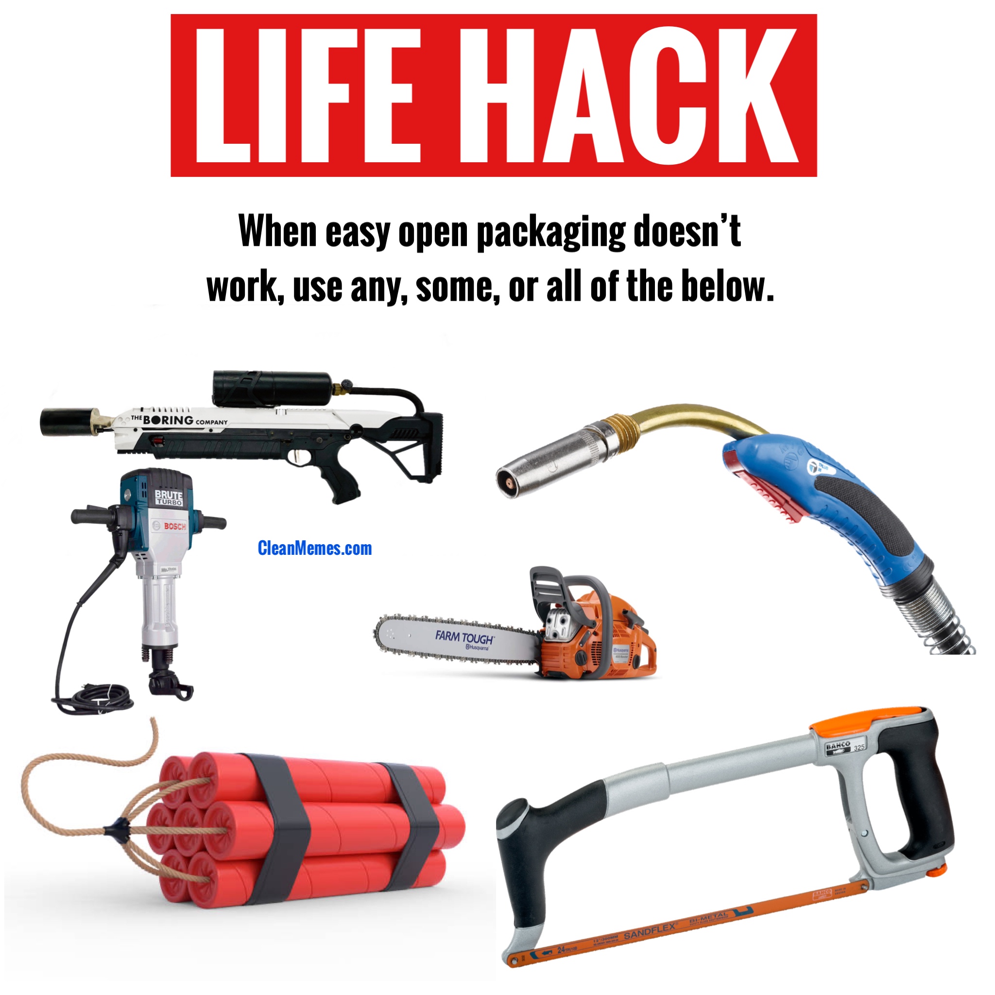 Life Hack – Clean Memes